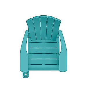Keter Outdoor Patio Garden Deck Furniture Resin Adirondack Chair with Built-in Cup Holder (Teal)