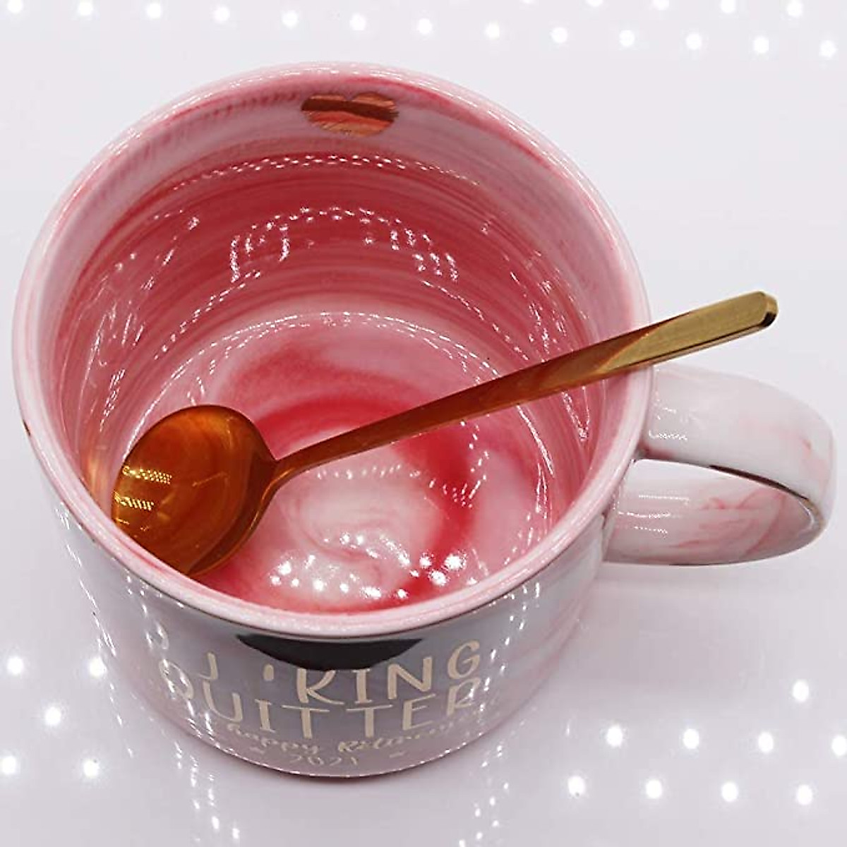 SUUURA-OO Funny Neighbors Mugs, Neighbors Farewell Gift for Moving Housewarming, Welcome Farewell Moving Present for Neighbors Co-Workers Friends Neighborhood, Pink Marble Ceramic Coffee Mug