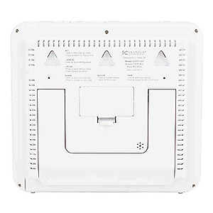 La Crosse Atomic Digital Wall Clock with in/Outdoor Temperature in Black/White