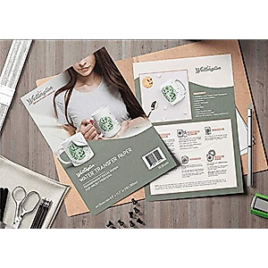 Wellington Specialty Craft Supplies, Waterslide Decal Paper for Inkjet Printer, A4 Size, 20 Water Slide Transfer Printing Sheets, Clear
