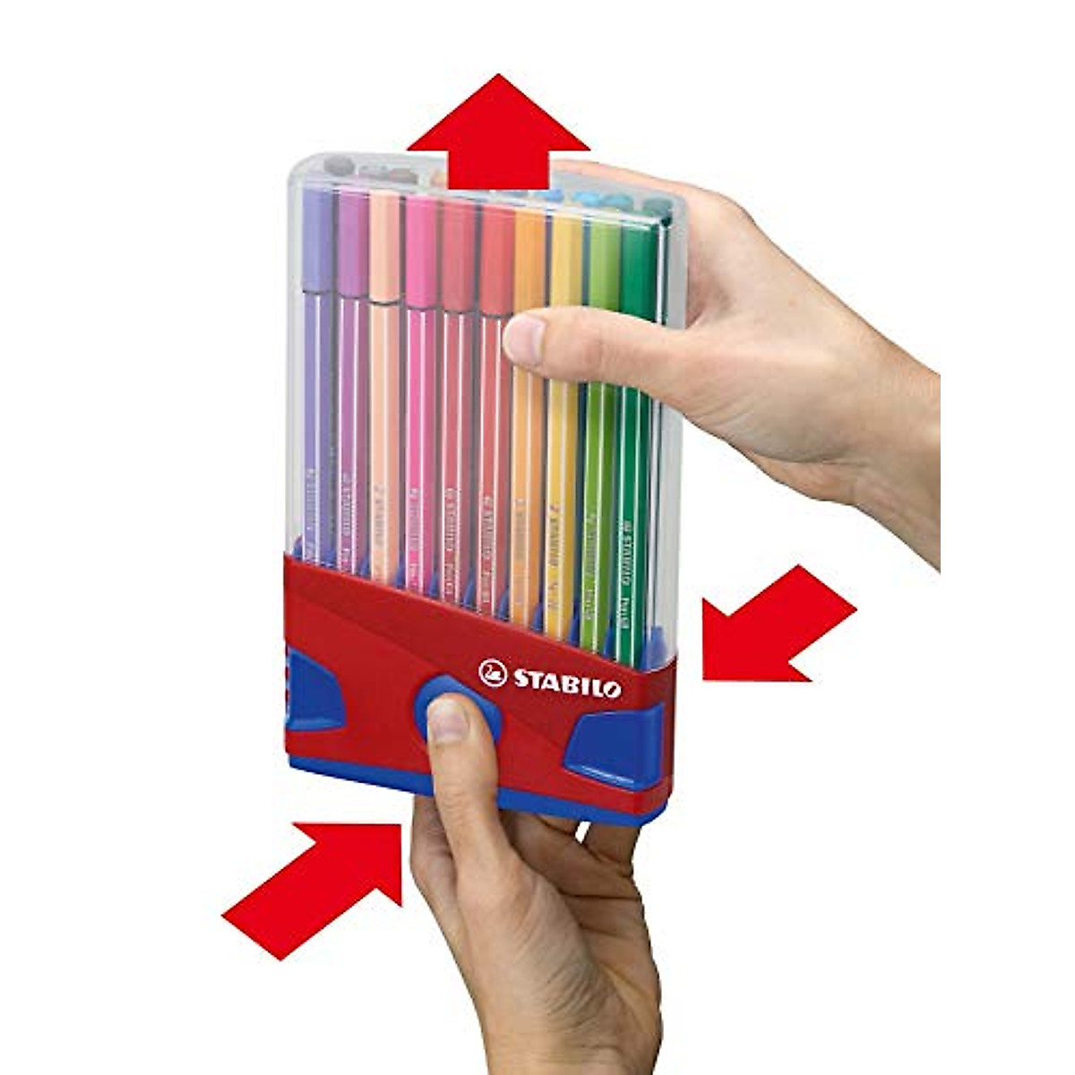 Premium Felt Tip Pen - STABILO Pen 68 - ColorParade - 20 pcs - Assorted Colours