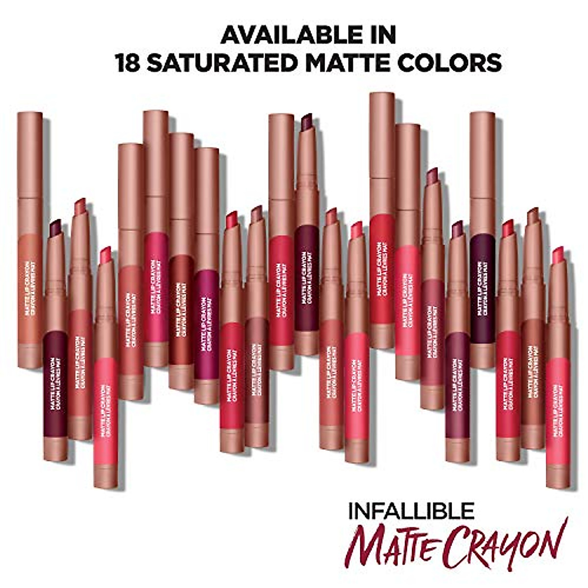 L'Oreal Paris Infallible Matte Lip Crayon, Toffee Cheri (Packaging May Vary)