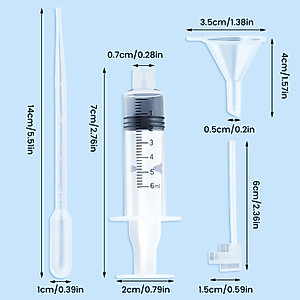 NUOMI 2 Set Perfume Refill Tool Kit, Plastic Perfume Syringe Extractor for Liquid Cologne Fragrance Sample Essential Oils, Travel Use