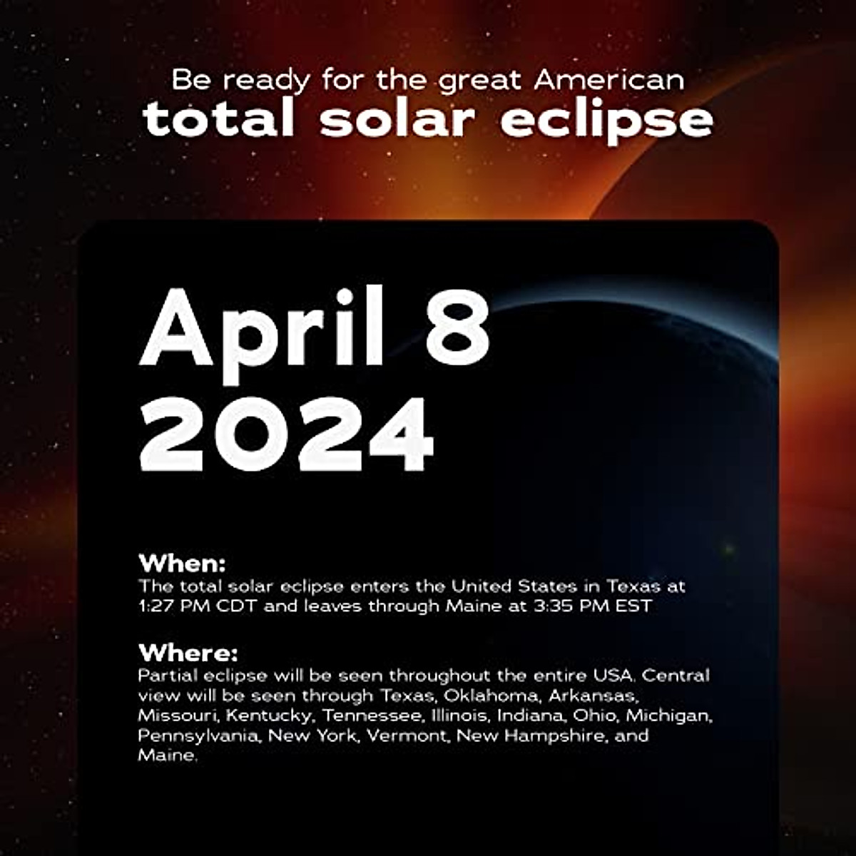 Lunt Solar Systems 10 Pack Premium, Solar Eclipse Glasses NASA Approved 2024, ISO and CE Certified Optical Quality Safe Shades for Direct Sun Viewing for Solar Eclipse