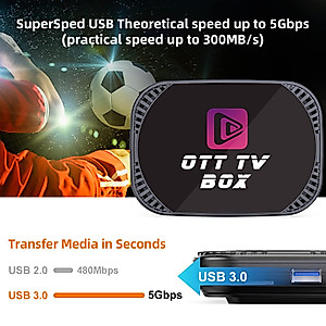 SUSAY Android 11.0 TV Box 4GB RAM 32GB ROM MXIII Pro X4 Amlogic S905X4 64-bit Quad Core with Dual Wi-Fi 2.4G/5.0G, BT 4.0/ 3D Ultra HD 8K/ H.265/ 1000M LAN/USB 3.0 Smart TV Box