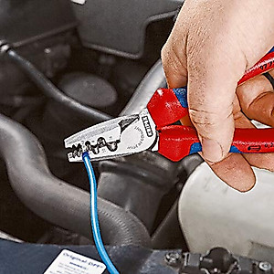 Knipex 97 71 180 Crimping Pliers for end sleeves 0,25-2,5mm with soft handle VDE-tested