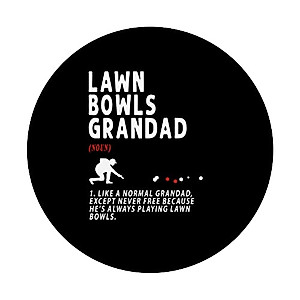 Funny Lawn Bowls Grandad Idea For Men & Funny Retirement PopSockets Swappable PopGrip