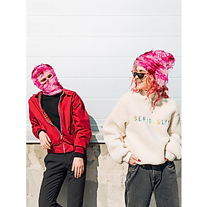 MGBPEI 1 Pack Distressed Balaclava Ski Mask for Men/Women Knitted Full Face Ski Mask Windproof Neck Warmer