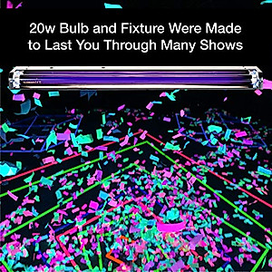 American DJ BLACK-24BLB 24" Black Light Fixture with bulb