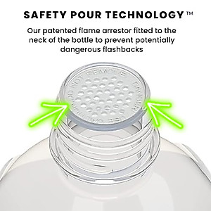 NETZERO Premium Bioethanol Fuel 1 Liter for Ventless Fireplaces, Fire Pit, Stoves and Burners Clean Burning, Sustainable Fuel. (1000ml/ 32oz)…