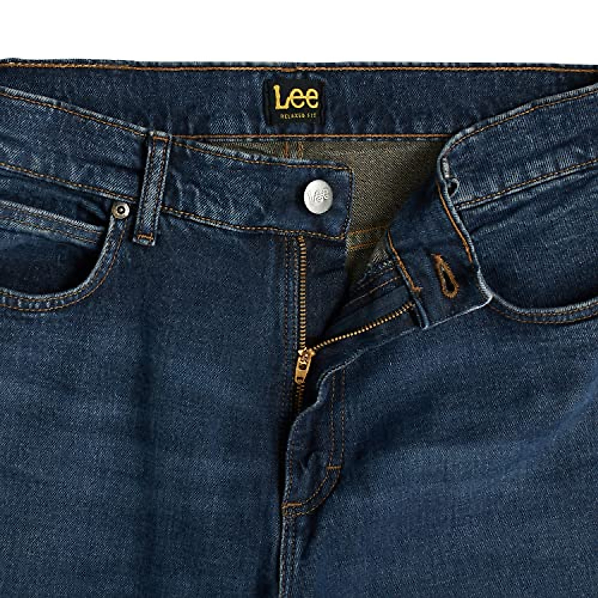 Lee Men's Legendary Relaxed Straight Jean, Night Shade, 38W x 32L