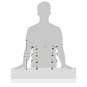 Organize It All 4 Tier Folding Skirt/Slack Hanger with Clips