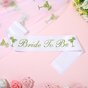 XunYee Margs and Matrimony Bachelorette Margarita Party Decoration Bride to Be Sash with Bachelorette Veil and Sash for Matrimony Bridal Shower Gift Wedding Supply