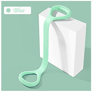 Kvittra Figure 8 Resistance Band, Arm Back Shoulder Exercise Elastic Rope Stretch Fitness Band, Foot, Leg, Hand Stretcher, Arm Exerciser for Yoga Pilates Stretching Physical Therapy, Home Gym Workout