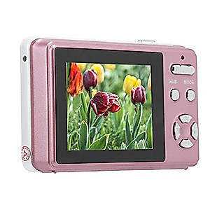 Zoom Digital Camera, 48MP Digital Camera 2.4 Inch IPS Screen Video Camera with 16x HD Digital Zoom 32GB Digital Camera (Pink)