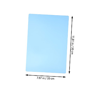 GATHINESS 16pcs Translucent Reading Strip Epoxy Resin Mat Dyslexia Reading Strips Clipboard Plastic A4 Kids Cutting Board - Craft Mat Dyslexia Tools for Kids Tools PVC Clay Test Paper Child