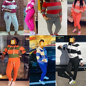 TOPONSKY Hoodie Womens Sweatsuits Jogger Jogging Suits Outfits Long Tracksuit Set Wine M