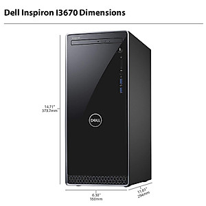 Dell Inspiron 3670 Intel Hex Core i7 8GB 1TB Windows 10 - Black