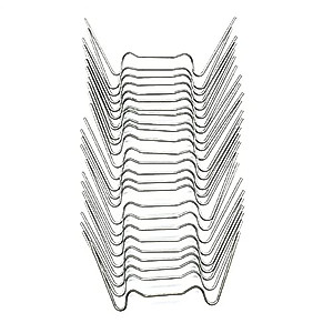 25pcs Greenhouse Glazing Clips Green House Panel Fixing Nail Wire Clips W-type Iron Nail Garden Greenhouse Plexiglass Plate Fixing Accessories Clip