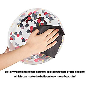 62Pcs Red and Black Balloons Kit - 12 Inches Red Black Party Decoration Balloons for Graduation Casino Theme Birthday Party Decorations Supplies