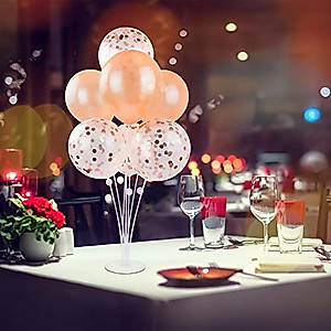 Tinabless Balloon Arch Clips(120 pcs) + 3 Set Balloon Stand Holder Kit for Birthday Wedding Party Decorations Supplies