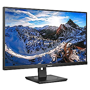 PHILIPS Brilliance 279P1 27" Frameless Monitor, 4K UHD IPS (3840x2160), 122% sRGB, Speakers, USB-C Docking, Power-Saving PowerSensor, Height Adjustable, VESA, 4Yr Advance Replacement