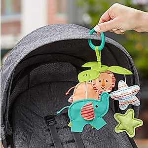 Fisher-Price Safari Music & Lights Gym Tummy Time Playmat with Take-Along Toys for Newborns from Birth and Older