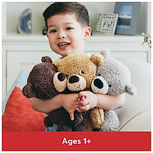 GUND Fuzzy Teddy Bear, Premium Stuffed Animal for Ages 1 and Up, Gray, 13.5”