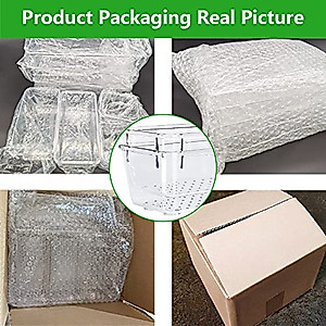 POGEAIR 25Pcs Clear Drawer Organizer Set with Non-Slip Silicone Pads,4 Sizes Plastic Kitchen Drawer Organizers,Storage Bins for Bedroom Dresser,Bathroom,Office,Jewelry,Desk