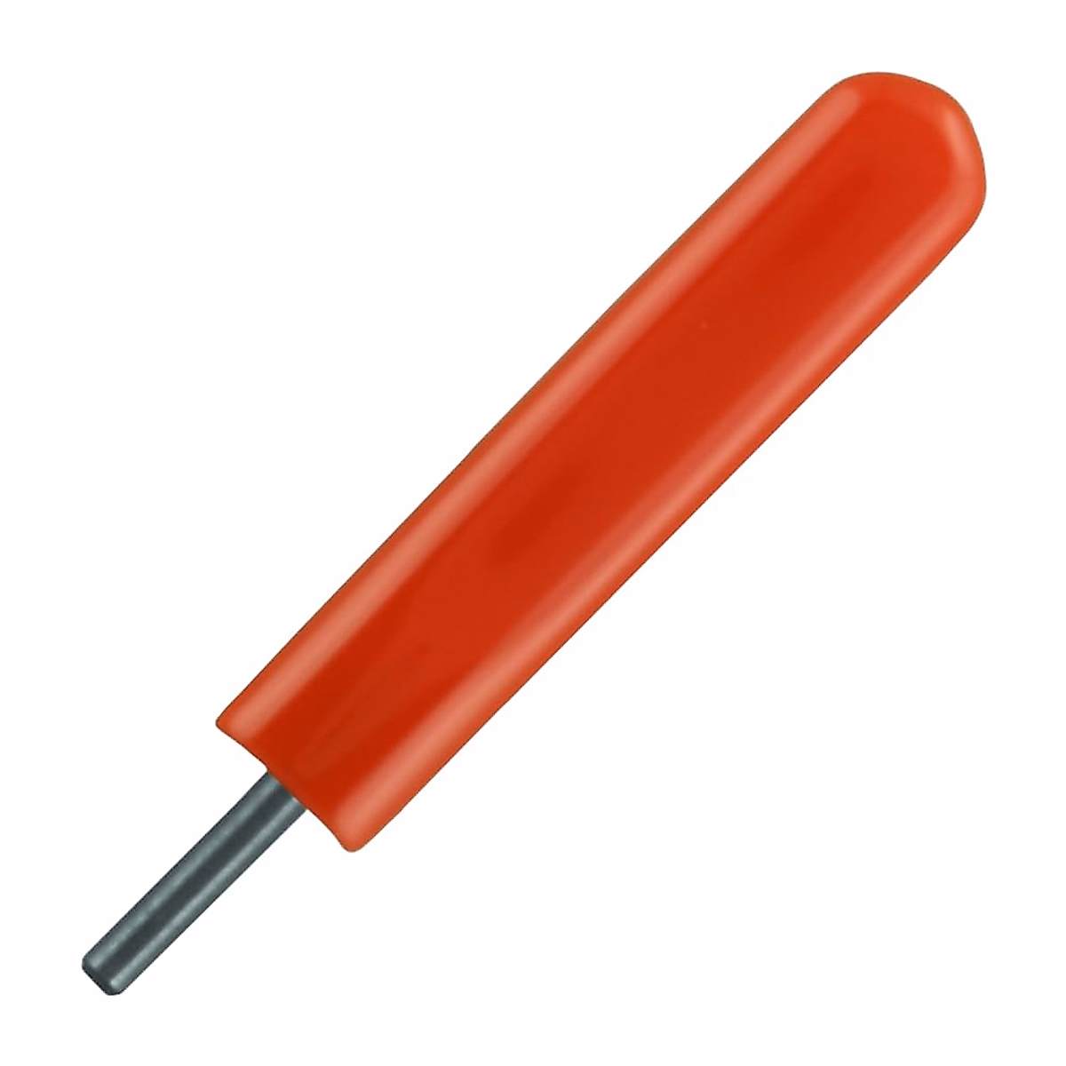 Flat Caps and Grips - 0.125" x 0.500" x 2.000" Flat Vinyl Grip (RFVG9071) End Style: Round, Material: Orange Vinyl MOCAP RFVGC9071OR-15 (qty8)