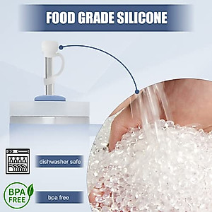 Spill Proof Stopper Silicone, 9Pcs Tumbler Accessories Compatible with Stanley Cup 1.0 40oz/ 30oz, 3 Straw Cover Cap, 3 Square Spill Stopper and 3 Round Leak Stopper (for Stanly 1.0)