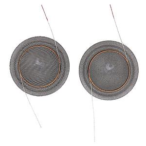 25mm Tweeter Voice Coil Replacement Parts, 2Pcs 1" Tweeter Diaphragm, 25-core Tweeter Coil and 5.4 Ohm Resistor for Speaker DIY