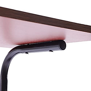 HOOMTLSY Mobile Laptop Desk (15.74''x31.49) Adjustable Standing Desk Portable Laptop Computer Desk with Wheels Rolling Desk Sofa Bed Side Table Couch Computer Desk for Home Office Classroom