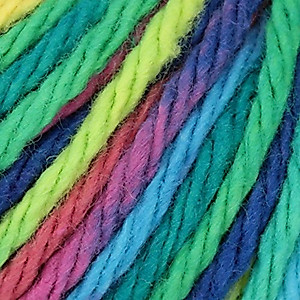 Lily Sugar'n Cream Super Size Ombres Yarn, 3 oz, Psychedelic, 1 Ball