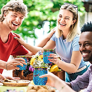 RainCaper 18/8 Stainless Steel Insulated Water Tumbler with Straw | 24oz, BPA-Free, Double Wall for Hot & Cold | Travel-Friendly, Cup Holder Ready (Tiffany Dragonfly - Purple)