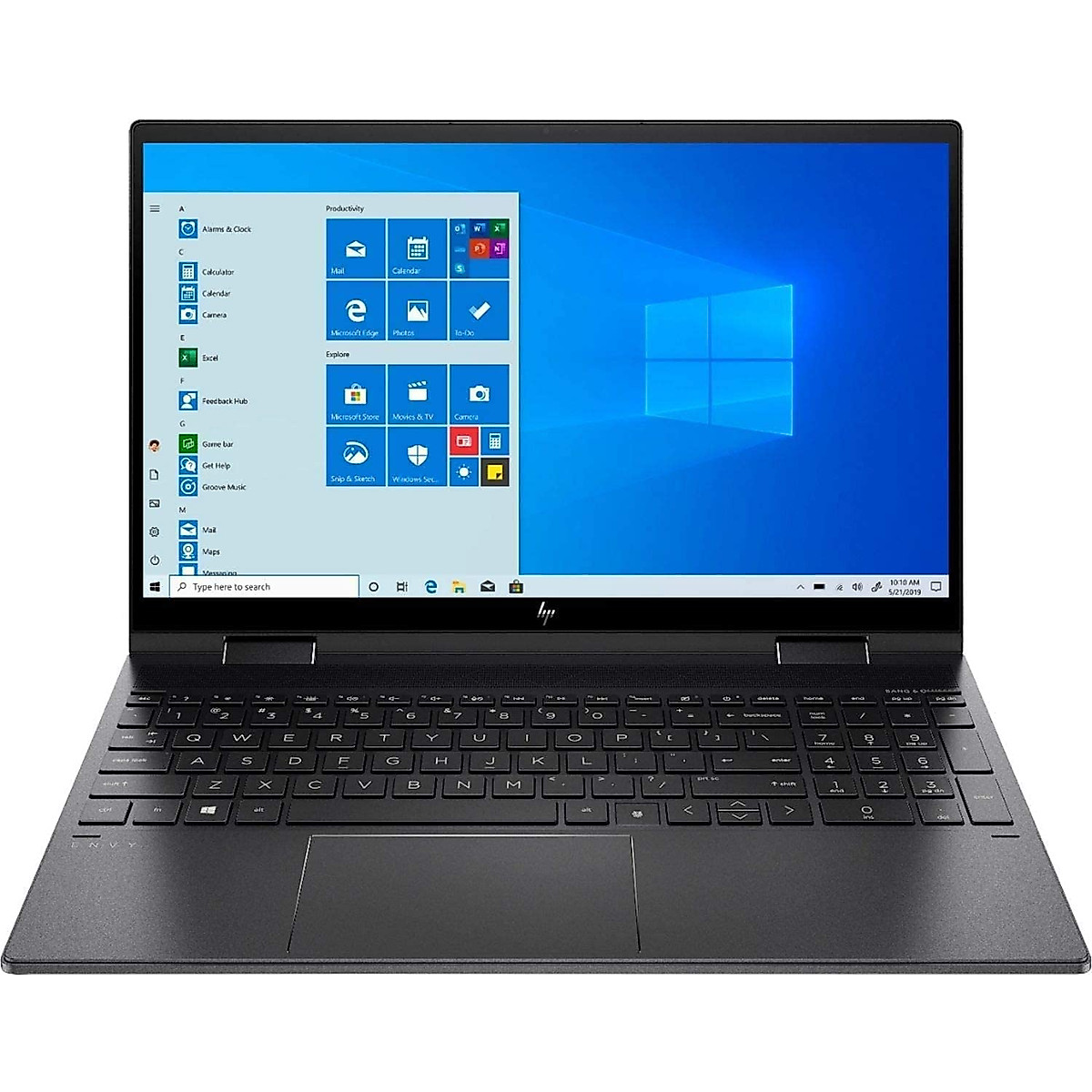 HP Envy x360 Touchscreen 2-in-1 Laptop, 15.6" FHD IPS Touchscreen, 8 Core AMD Ryzen 7 5700U 4.3 GHz, Wi-Fi 6, Backlit KB, USB-C, Fingerprint, 11.5 hr Battery Life, Win 10 (16GB RAM | 1TB PCIe SSD)