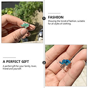 Generic 1Pc Color Change Finger Ring Elephant Shape Mood Ring Adjustable Open Ring Creative Ring for Kids Women, 1.5x1.3cm, 36916L17OA3EJDR