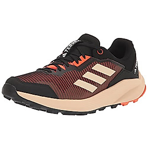 adidas Men's Terrex Trailrider Trail Running Shoe, Impact Orange/White/Black, 10