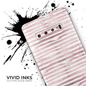 DesignSkinz Karamfila Marble & Rose Gold Striped v5 Protective Vinyl Decal Wrap Skin Cover Compatible with The Samsung Galaxy S20 (Screen Trim & Back Glass Skin)