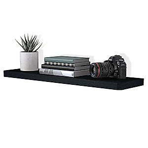 ATHENEE Home Soho Floating Shelf 36" - Wall Mount Display (9.8 x 35.4 x 1.5), Black