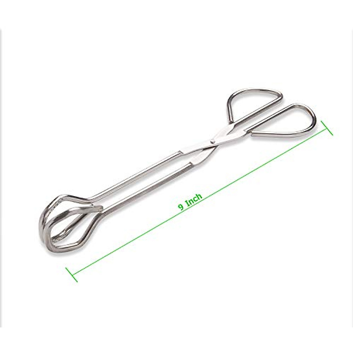 Food Tongs, Hiash Heavy Duty Stainless Steel Kitchen Tongs for Cooking, Barbecue, Serving Scissors Tongs - Buffet Pliers 9 Inch