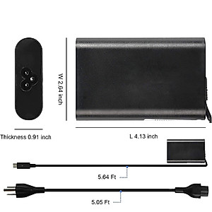 65W Type C Power Adapter Charger for Dell Latitude 12 13 5179 5285 5289 5290 5295 5590 5300 7569 7490 7480 7400 7370 7390 E7370, 2-in-1 Series 7400 7391 7390 5290