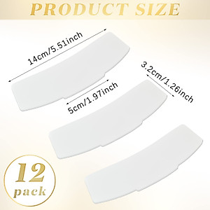 Hercicy 12 Pcs Tab Collar for Clergy Shirt White Priest Collar Tab Insert Shirt Collar, 5.51 x 1.26 x 1.97 Inches