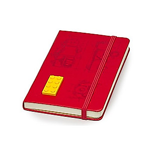 Moleskine Limited Edition Lego Notebook, Hard Cover, Pocket (3.5" x 5.5") Ruled/Lined, Scarlet Red, 192 Pages