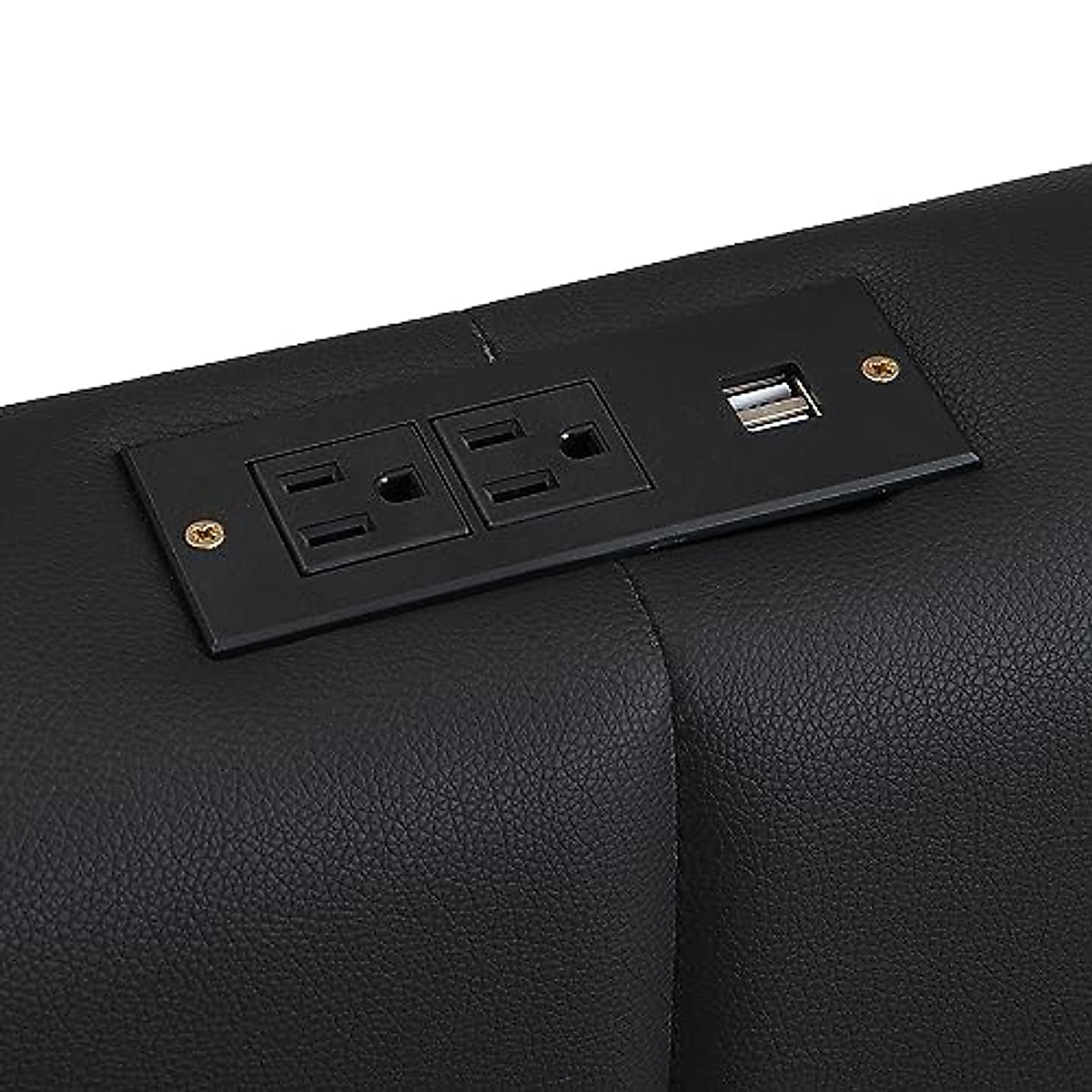 Favfurish Queen Size Lift Up Storage Bed,with Hydraulic System & 16 Color of LED Light,PU Upholstered Modern Platform BedFrame,w/Sockets and USB Ports for Boys Girls Teens Adult,Black