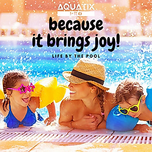 Aquatix Pro Heavy Duty Pool Brush, Durable 5" Swimming Pool Cleaner Brush Best for Tackling Stubborn Stains, Aluminium Handle & Stainless Steel Bristles, Suitable for Concrete & Gunite Pools.