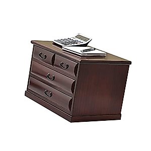 BIZOLE Desktop Organizer Storage Box - Desktop File Cabinet, Flat File Cabinet Storage, Desktop Drawer Cabinet, Wooden File Cabinet/Desktop Storage Cabinet/Data Cabinet (Color : A, Size : 4 Drawers)