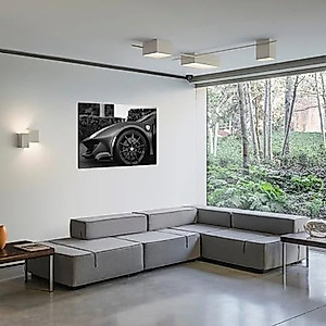 Car Poster Ferrari F40 Supercar Posters Racing Car Canvas Wall Art For Boy's Bedroom SuperCar Wall Decor Frame-style 24x16inch(60x40cm)