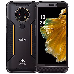 AGM H3 Rugged Smartphone, 4G LTE Rugged Phone Unlocked Android 11, 13MP Infrared Night Camera, Fingerprint and Face ID, 2W Front Speaker, 5.7" HD+ Screen, 5400mAh, 4GB+64GB, Unlocked Rugged Smartphone