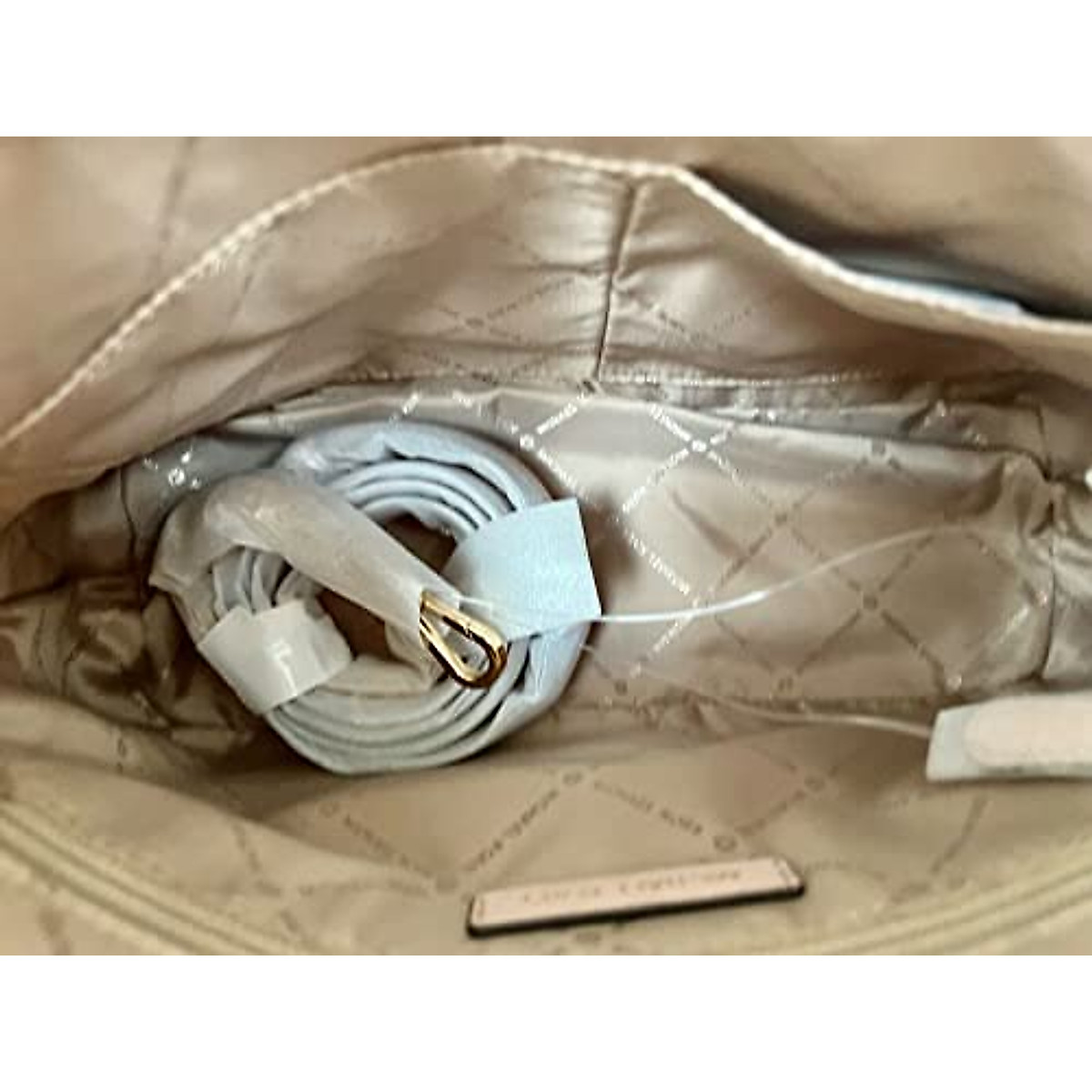 Michael Kors Jet Set Medium Logo Dome Satchel (Powder Blush)